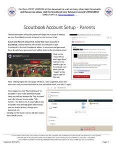 Scoutbook Account Setup for Parents - South Texas Council